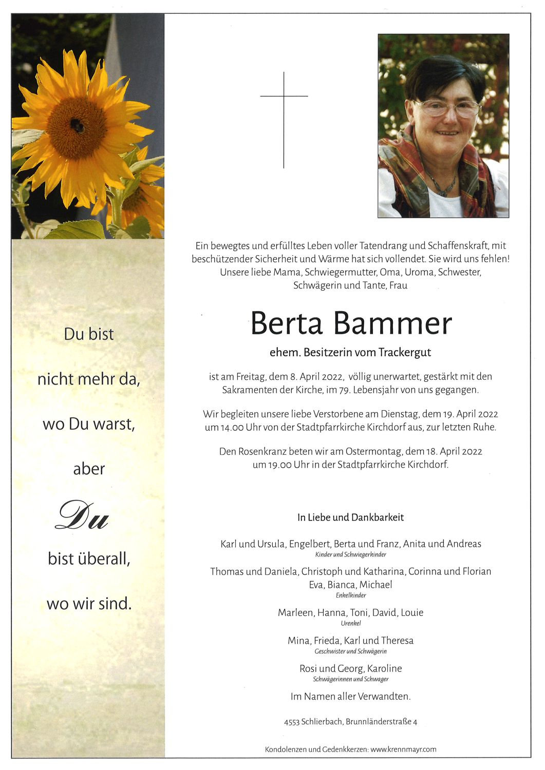 Todesfall Berta Bammer